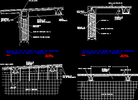 Planos de Detalle muro de tridipanel, en Varios - Sistemas ...